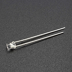uxcell 10pcs Photosensitive Diode Photodiodes Light Sensitive Sensors,3mm Clear Flat Head Receiver Diode