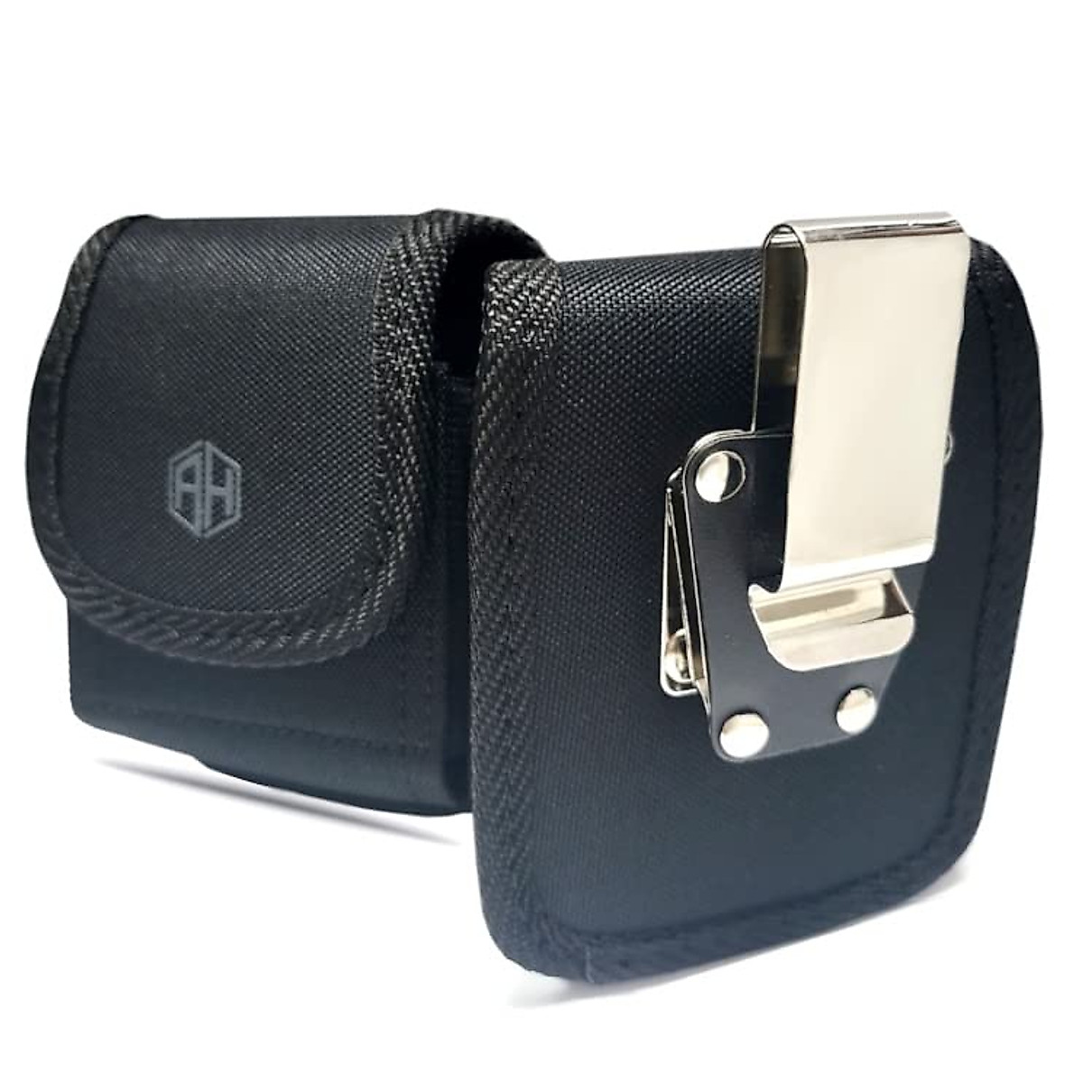 AH Premium 360 Rotating Military Grade Men Phone Belt Construction Holster Pouch, for Samsung Flip 4 5G, Z Flip 3 Holster, Mot Razr 5G