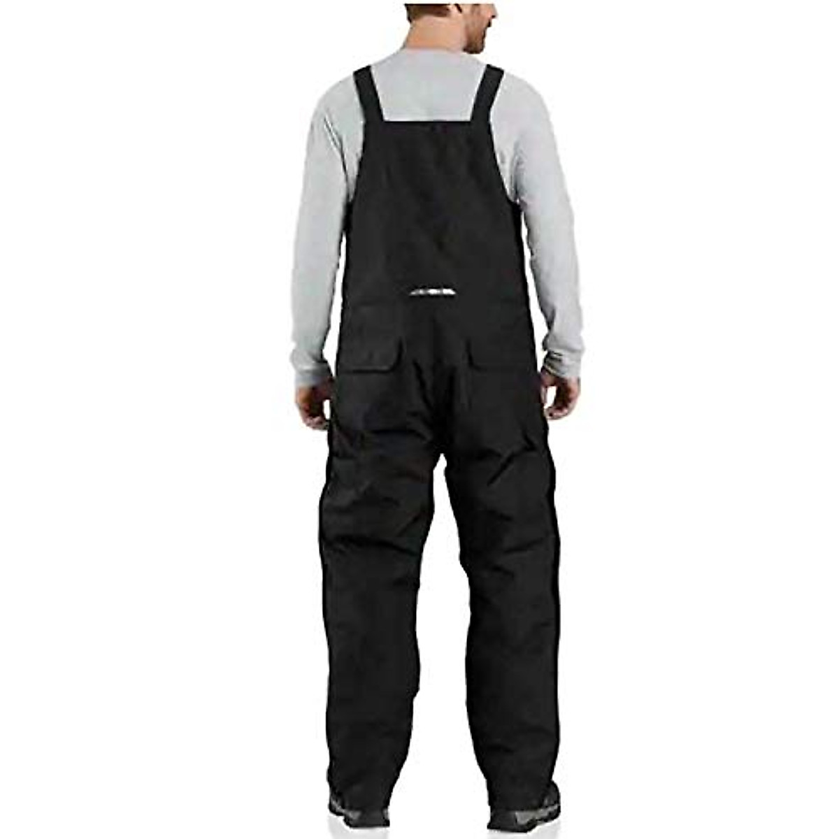 Carhartt Men's Yukon Extremes Loose Fit Insulated Biberall, Black, Medium