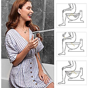 Faucet Bidet Sprayer for Toilet - with Faucet Splitter, 59 inch Hose and Hook up, Sink for Kitchen or Bathroom