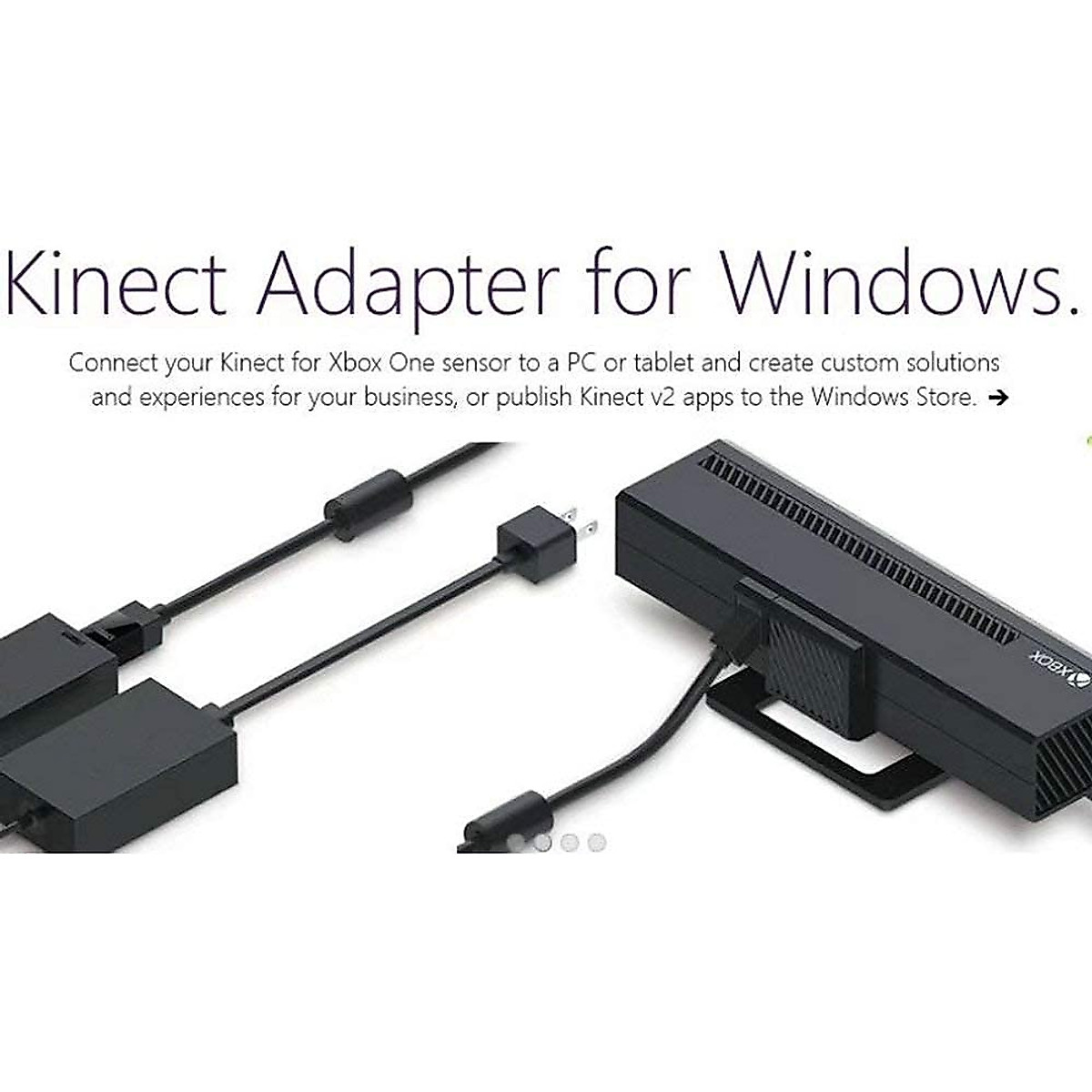 Microsoft Original Xbox Kinect Adapter for Xbox One S and Windows 10 PC