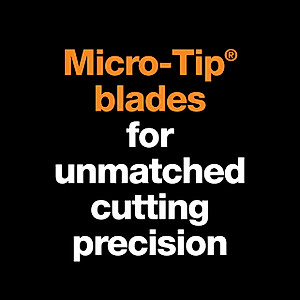 Fiskars Easy Action Micro-Tip Titanium Scissors, Sharp blades for Cutting Precision and Angles, SoftGrip Assited Handle