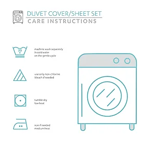 Lush Decor Ella Ruffle Lace 100% Cotton 3 Piece Duvet Cover Set, Full/Queen, White