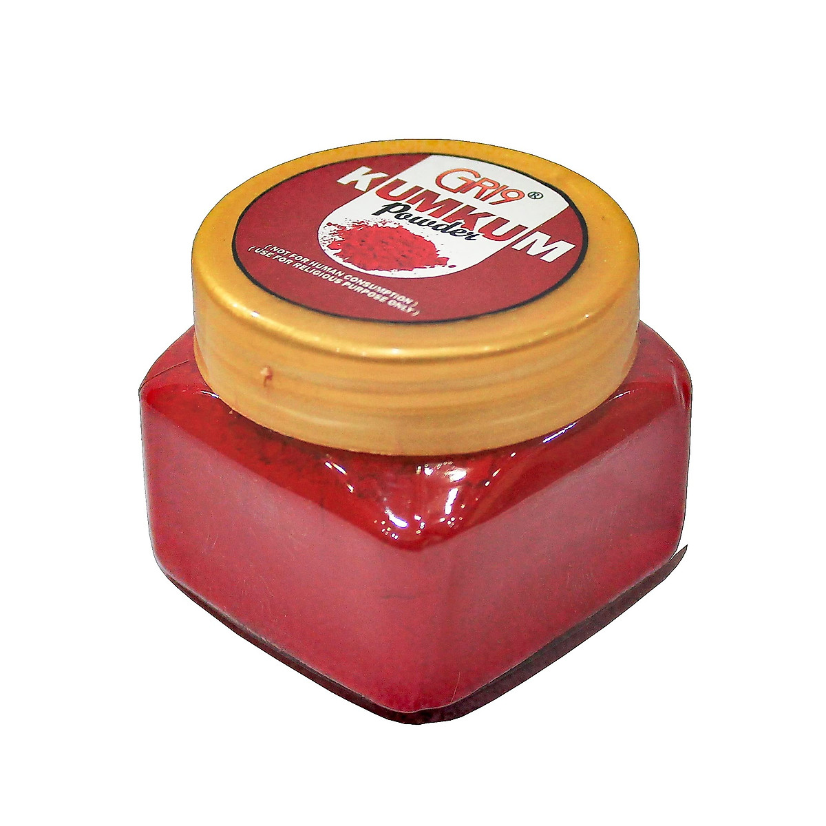 GRI9 Indian Dark Red Pure Kumkum Powder (Sindoor, Kumkuma, Kum Kum) for Makeup, Pooja and Other Hindu Rituals (Dark Red 1.77 Ounces)