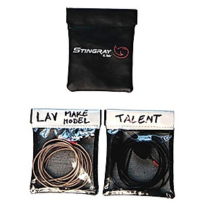 K-Tek KSLP1 Stingray Lav Pouch, Set of 3