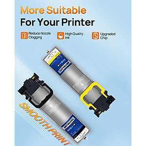E-Z Ink (TM) Remanufactured Ink Pack Replacement for Epson 902 T902 High Yield to use with Workforce WF-C5210, WF-C5290, WF-C5710, WF-C5790 (Black, Cyan, Magenta, Yellow, 4 Pack