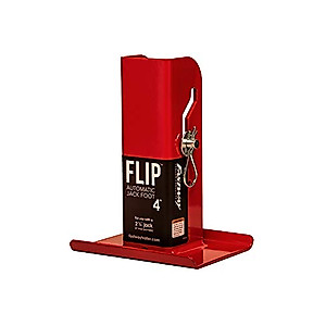 Fastway FLIP 88-00-4500 Trailer Tongue Automatic Fold-Up Jack Foot Plate for 2 1/4" Jacks-4" Extension (2-Inch Inner Jack Tube)