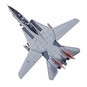 HANGHANG 1/100 Scale F-14 Tomcat Fighter Attack Plane Metal Fighter Military Model Fairchild Republic Diecast Plane Model for Commemorate Collection or Gift