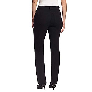 GLORIA VANDERBILT Women's Classic Amanda High Rise Tapered Jean, Black, 16