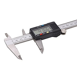 Digital Display Caliper, Electronic Vernier Caliper 0‑150mm Multifunctional Metric inch Conversion with 180mah Battery for Measuring Diameter Depth