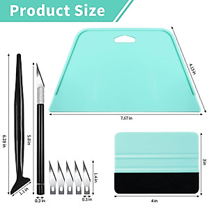 WRAPXPERT Wallpaper Smoothing Tool Kit,Wallpaper Tools for Peel and Stick Wallpaper Hanging,Vinyl Backsplash Tile,Contact Paper Vinyl Film,Window Film