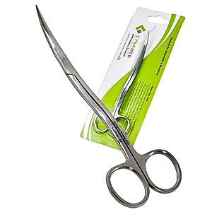 1 EA Professional Large Double-Curved Machine Embroidery Scissors - 6" Double curved bent handle -Stainless Steel Embroidery Scissors Supplies