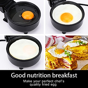 Hyvance Smart Fried Egg Cooker, Low Heat Cooking, Make fried egg like Sunny side up, Over easy etc. It automatically stops with sound alert when done, Non stick coating, Patent applied