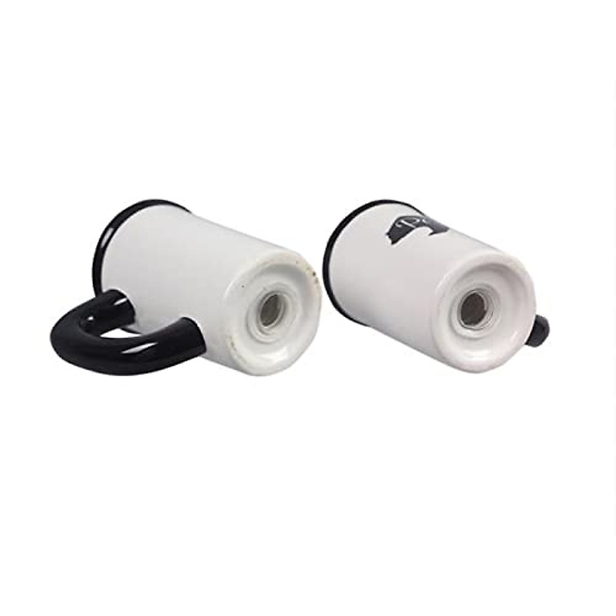 Black Bear Ceramic Handled Salt and Pepper Shakers, Unique Cabin Salt & Pepper Shaker Set for Kitchen Counter, Lodge Home Tabletop Decor Accents