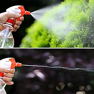 8 Pcs Spray Bottle Nozzles- Chemical Resistant Industrial Spray Bottle Nozzle Replacement Head- Leak Proof, Low Fatigue, Wide Usage, Heavy Duty Trigger Spray Nozzle for Bottles 16Oz, 24Oz & 32Oz
