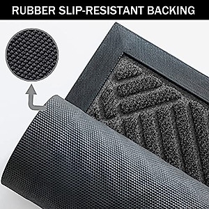 Ledordor Front Door Mats, Welcome Mats with Rubber Backing, Easy Clean Patio Entrance Mat, All Weather Entry and Back Yard Door Mat, Indoor and Outdoor Safe 17.5" * 29"