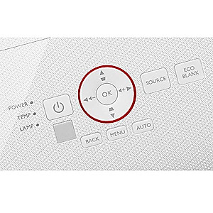 BenQ TH671ST Full HD 1080p Projector for Gaming: High Brightness 3000 ANSI Lumen, Low Input Lag, Superior Short Throw for Table Top Placement - White (Renewed)