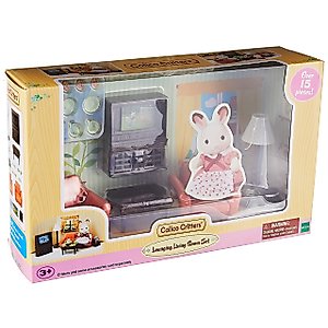 Calico Critters Lounging Living Room Set, Dollhouse Furniture Set