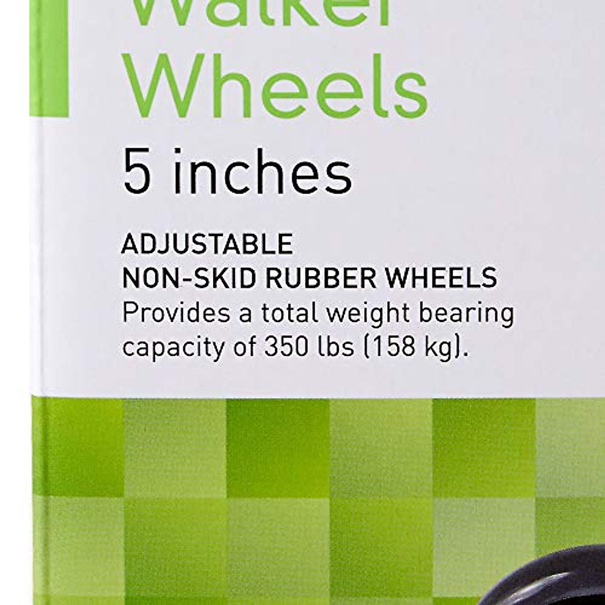 McKesson Universal Walker Wheels, Adjustable, 5 in Caster Wheels, 1 Pair