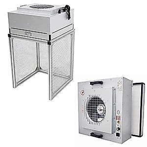 TECHTONGDA 110V Vertical Laminar Flow Hood Air Flow Clean Bench Dust Free Work 23.6" x 23.6"x 29" with HEPA Filter for Phone LCD Repair Workshop Laboratory Using Single Use