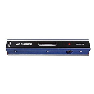 Accusize Industrial Tools 12'' Master Precision Level in Fitted Box, Accuracy 0.0002''/10'', S908-C687