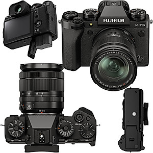 Ultimaxx Advanced FUJIFILM X-T5 with 18-55mm Lens (Black) Bundle - Includes: 128GB Extreme Memory Card, Universal Speedlite, 2X Replacement Batteries, Camera Backpack & Much More (35pc Bundle)