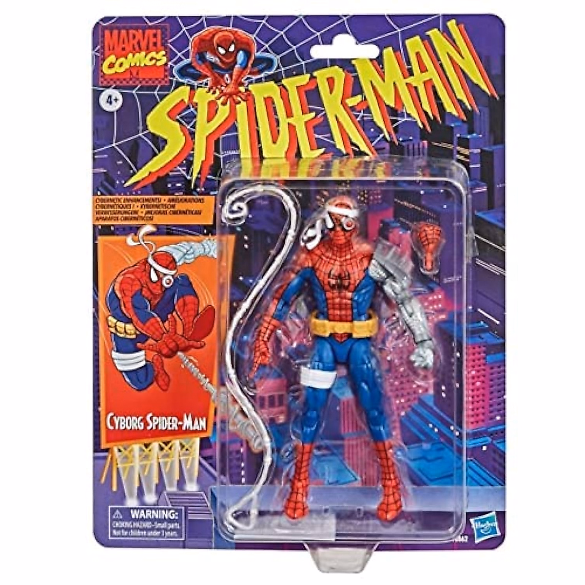 Marvel Legends Retro Vintage Collection 6" Figure Spider-Man & X-Men (Cyborg Spider-Man)