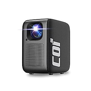 Outdoor Projector, 1080P WiFi Bluetooth Projector, 4K Projector with Android TV9.0, 400 ANSI Lumens Video Projector with 4P Keystone Correction, Zoom,Wireless Connection with iOS/Android