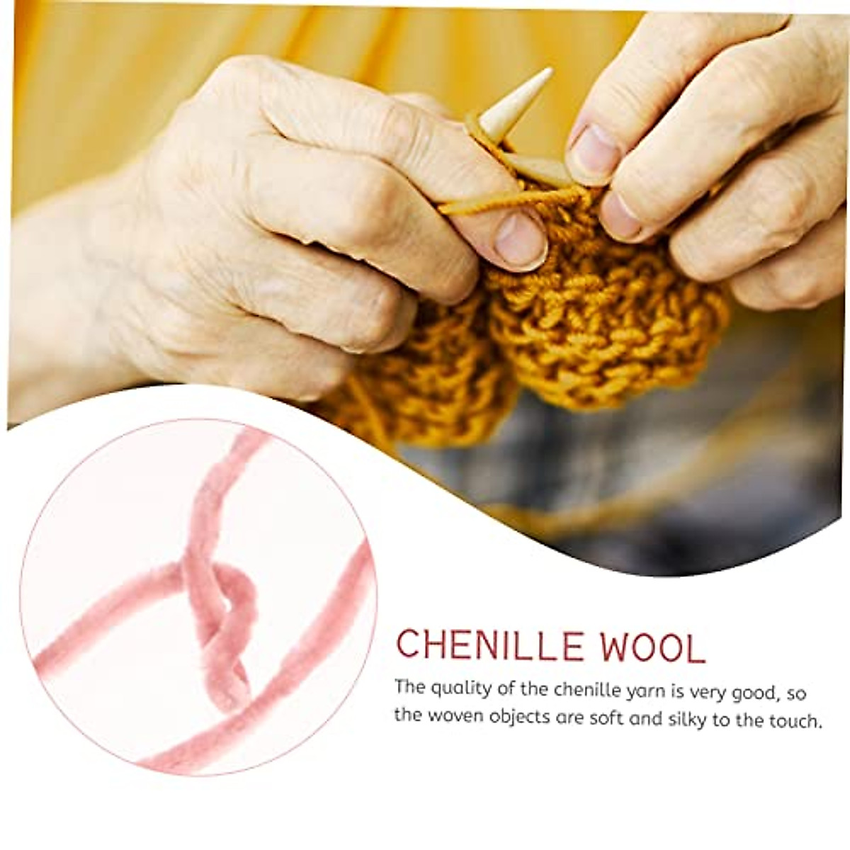 COHEALI 4pcs Colorful Gold Velvet Yarn Wool Yarn Knit Sweater Scarf Crocheting Supplies Crochet Thread Sewing DIY Wool Yarn Crochet Cotton Yarn Chenille Colorful Gold Velvet Pink Self Made