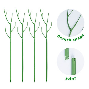 39 Inch Twig Plant Support Stakes,Tree Branch Support Stake,Trellis Stakes for Indoor Outdoor Potted Plants(4pcs)