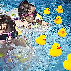Rubber Funny Ducks/Duckies Waterproof No Bebe Noise Bath Toy Without Hole or with No Hole Student Office Desktop Decor IT Programmer Funny Partner Rubber Duckies in Bulk