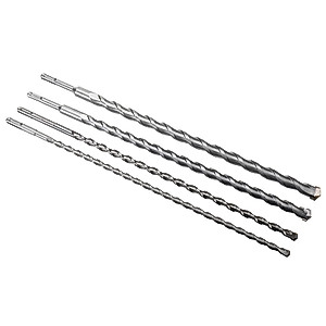 SDS Plus Rotary Hammer Drill Bits 20pcs SDS+ Carbide Tip Concrete Masonry Hole Tools with Storage Case Drill Bits Size Range 3/16"~13/16"