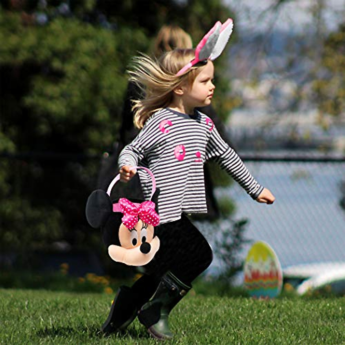 Disney Minnie Mouse Medium Plush Easter Basket, Multi