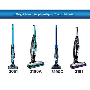 UpBright 14V AC/DC Adapter Compatible with Bissell 3061 Featherweight ReadyClean 3190 3190A 31902 PowerSwift Pet 3191 3191C 10.8V Li-ion Battery Cordless Stick Vacuum E-Tek ZD12D140080US 800mA Charger