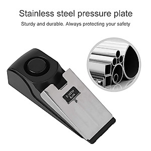 Sonew 120dB Wedge Shaped Door Stop Alarm Home Travel Security System Alert Burglar (Not Included Battery)