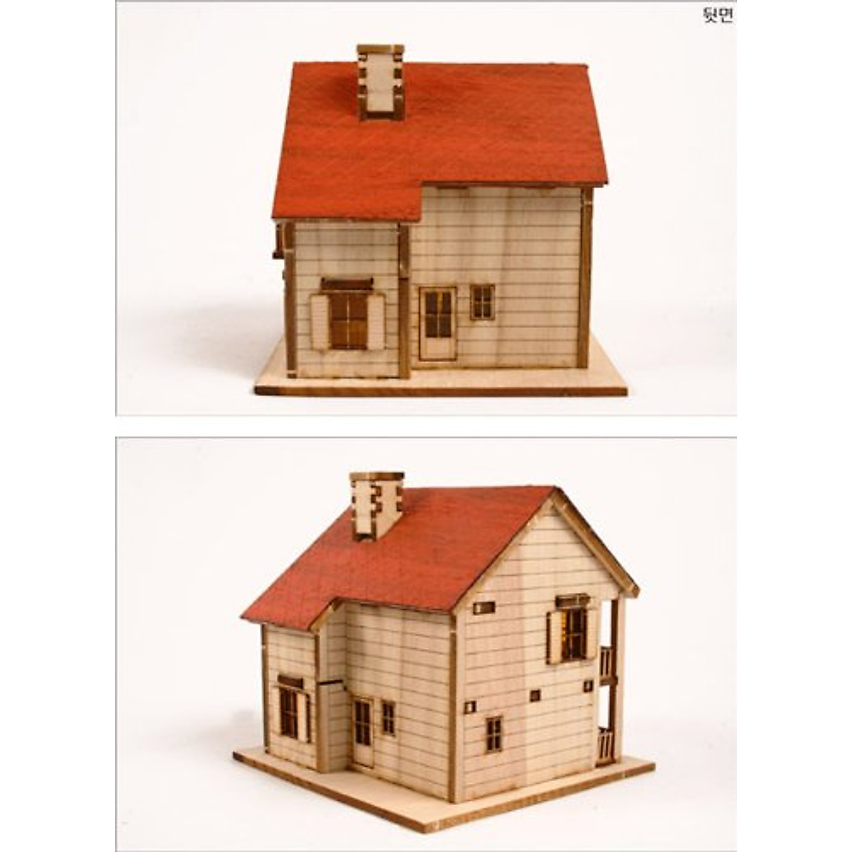 DESKTOP Wooden Model Kit Western House 1 by Young Modeler
