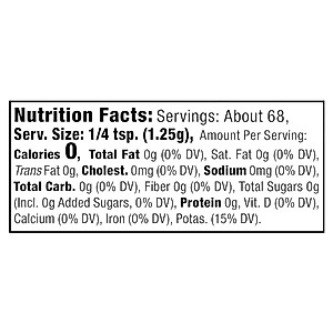 Nu-Salt Sodium-Free Salt Substitute, 3oz Shaker Bottle (Pack of 1)