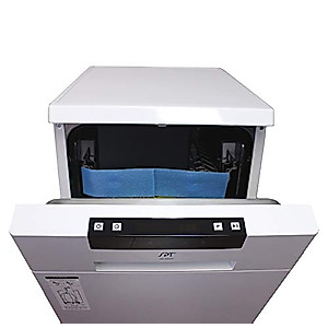 SPT SD-9263WA 18″ Wide Portable Dishwasher with ENERGY STAR, 6 Wash Programs, 8 Place Settings and Stainless Steel Tub – White