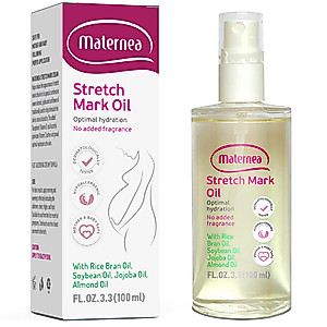 MATERNEA Stretch Mark Oil - Provides Optimal Skin Hydration and Nourishment, 3.3 FL. OZ. (100 ml)