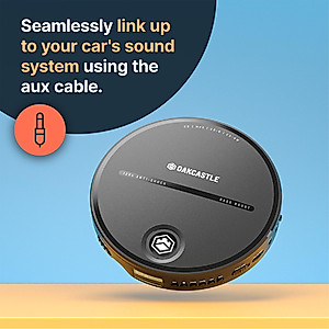 CD Player Portable, Battery Playback Portable CD Player 7Hr Playtime, Small CD Players for Car (AUX only) | Oakcastle CD10 Portable CD Player with Headphones, CD Walkman, Discman