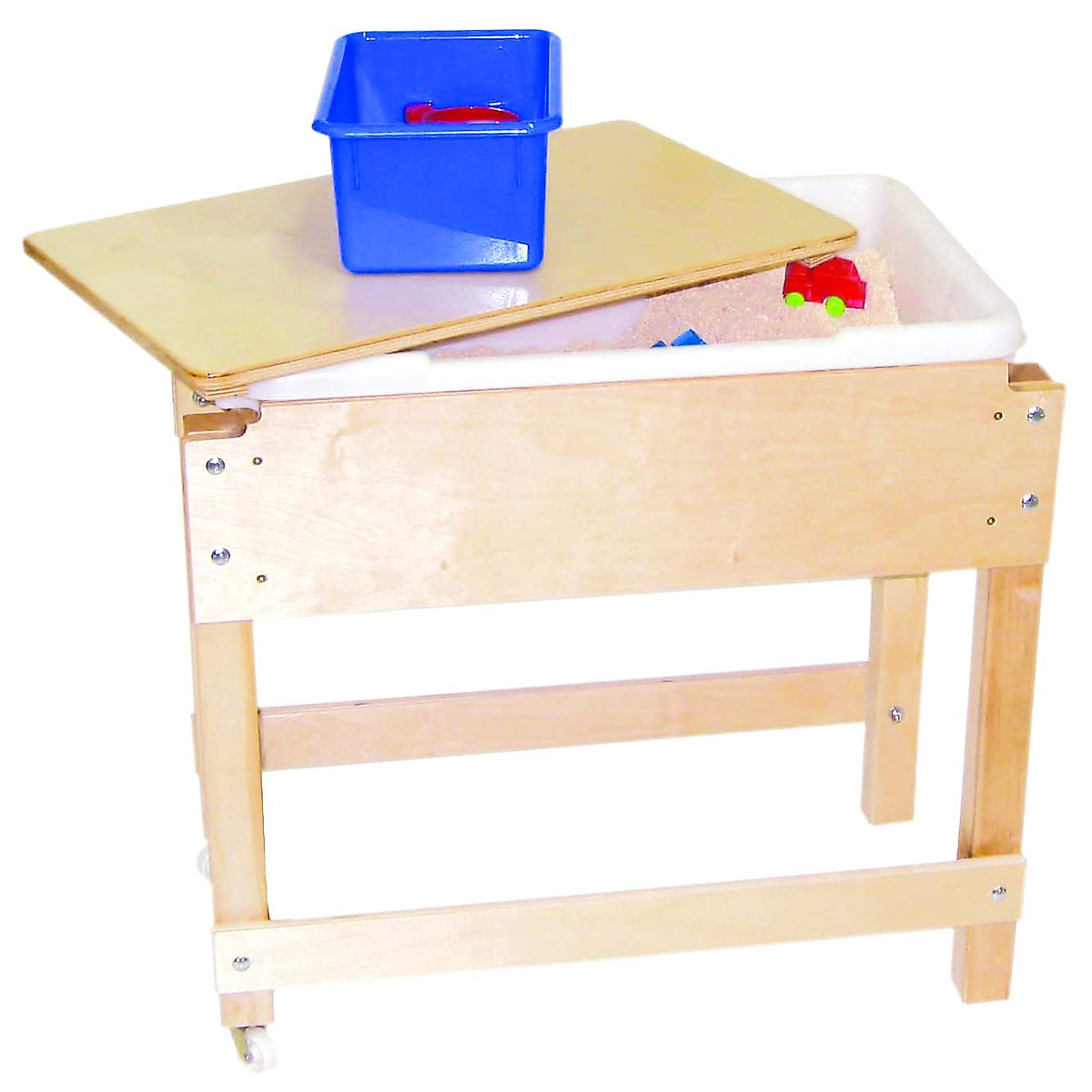 Wood Designs WD11811 Petite Sand and Water Table with Lid/Shelf, 24 x 28 x 15" (H x W x D)