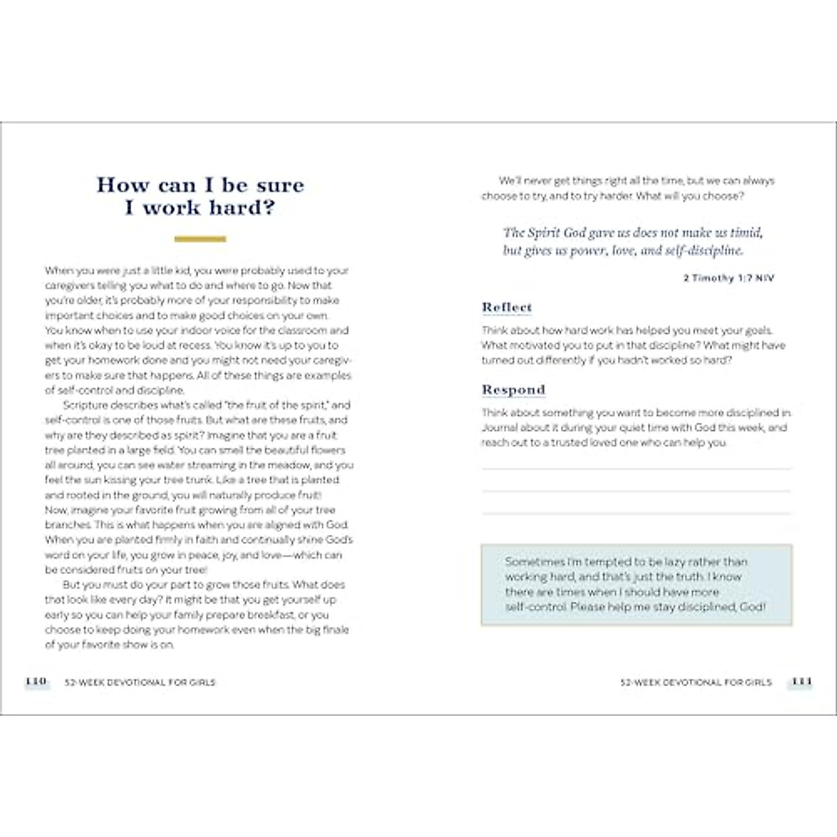 52-Week Devotional for Girls: Prayers for Growth and Inspiration