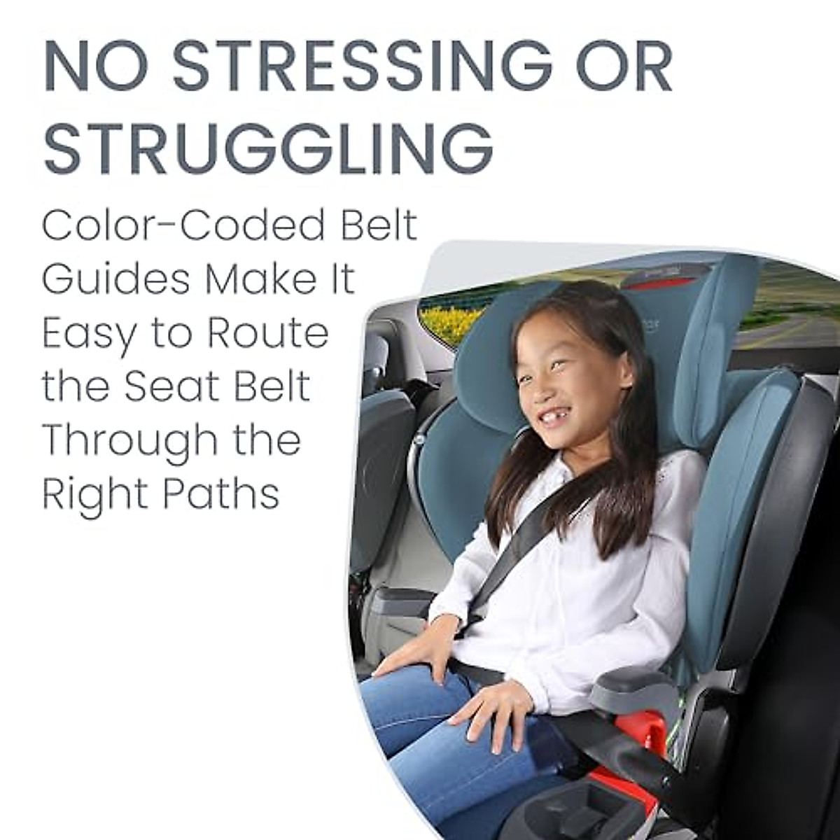 Britax Grow with You ClickTight Plus Harness-2-Booster Car Seat, 2-in-1 High Back Booster, SafeWash Cover, Blue Ombre