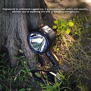 Handheld Spotlight 1500 Lumens 12V Plug Spot Light LED for Boat Camping Flashlight Hunting Spotlight Car Spotlight Marine Flashlight