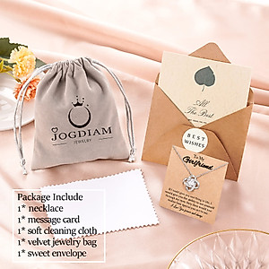 JOGDIAM Birthday Gifts for Her Girlfriend Necklace Romantic Love Knot Necklace Jewelry Birthday Gifts for Girlfriend from Boyfriend