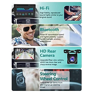 2G+32G Android 11 Car Stereo for Honda Odyssey 2005-2010, Bluetooth Apple Carplay Andriod Auto, 10.1" Touch Screen Multimedia Car Radio with Backup Camera WiFi GPS Navigation HiFi FM/RDS SWC