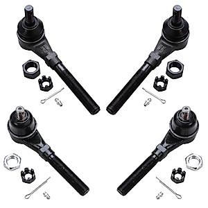 Detroit Axle - 4WD Front End 16pc Suspension Kit for 00-03 Ford F-150 2000 2001 2002 2003 Wheel Bearing Hubs Upper Control Arms Lower Ball Joints Sway Bars Tie Rods Idler Pitman Arm Sleeve Replacement