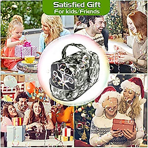 Bubble Machine Durable Automatic Bubble Blower, 18000+ Big Bubbles Per Minute Bubbles for Kids Bubble Maker Operated by Plugin or Batteries Bubble Toys for Indoor Outdoor Birthday Party