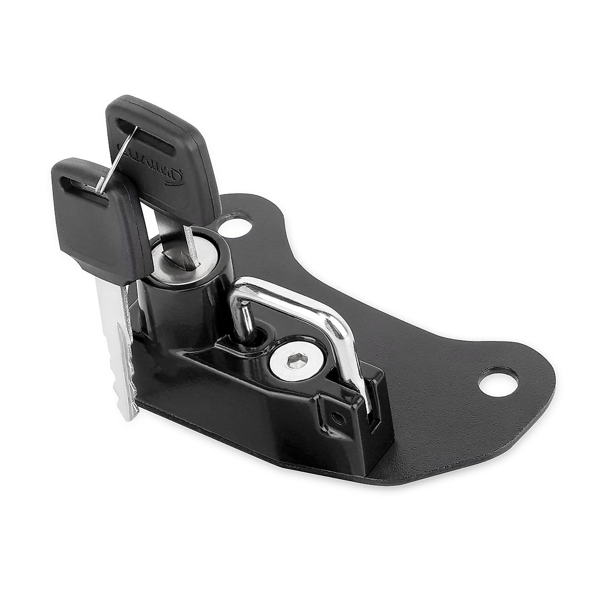 Motorcycle Helmet Lock Anti-Theft Helmet Security Lock with Keys for Indian Scout/Sixty 2015-2018-Black