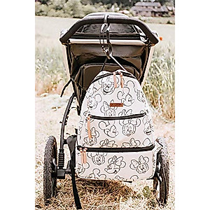 Petunia Pickle Bottom Mickey Mouse Stroller Hook | Rose Gold | For all strollers or shopping carts | For carrying diaper bags, book bags, and purses | Disney Fun